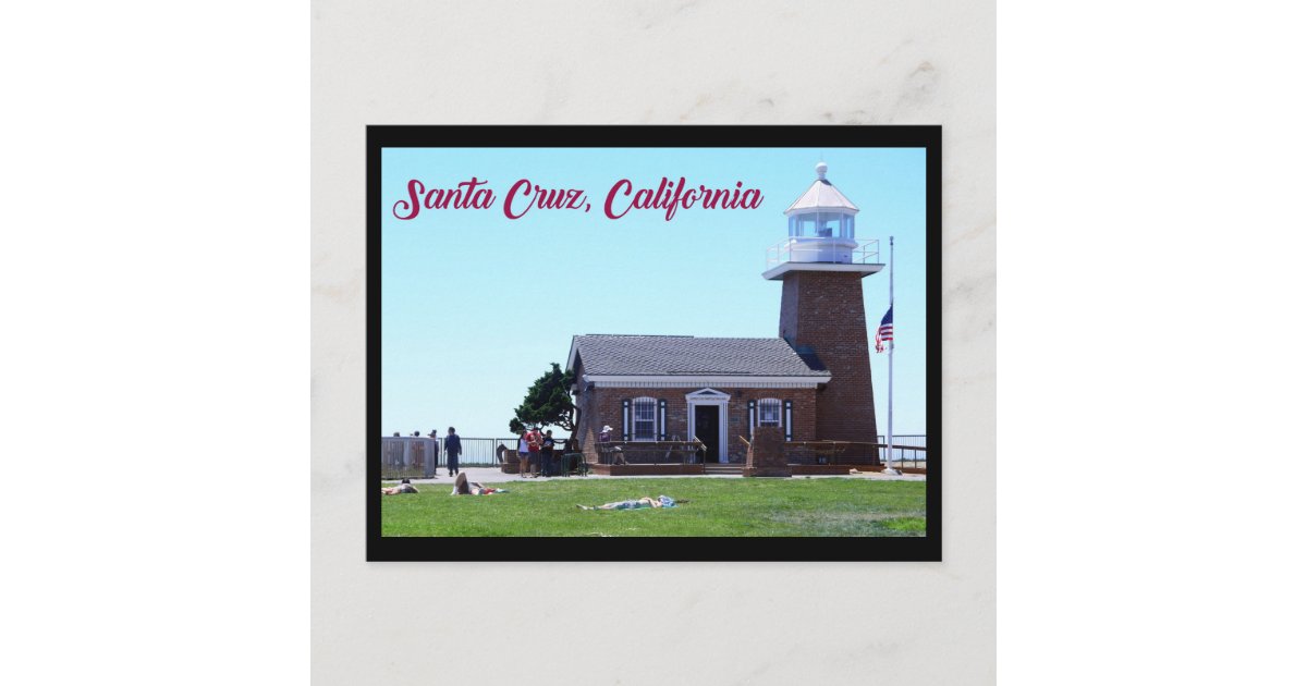 Lighthouse at Steamer Lane, Santa Cruz, California Postcard | Zazzle