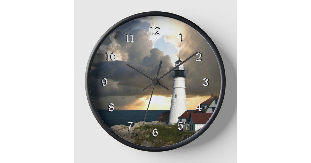 Lighthouse Beacon Clock | Zazzle