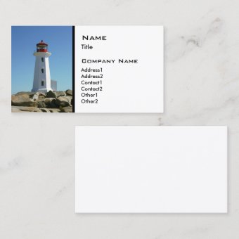 Lighthouse Business Card | Zazzle