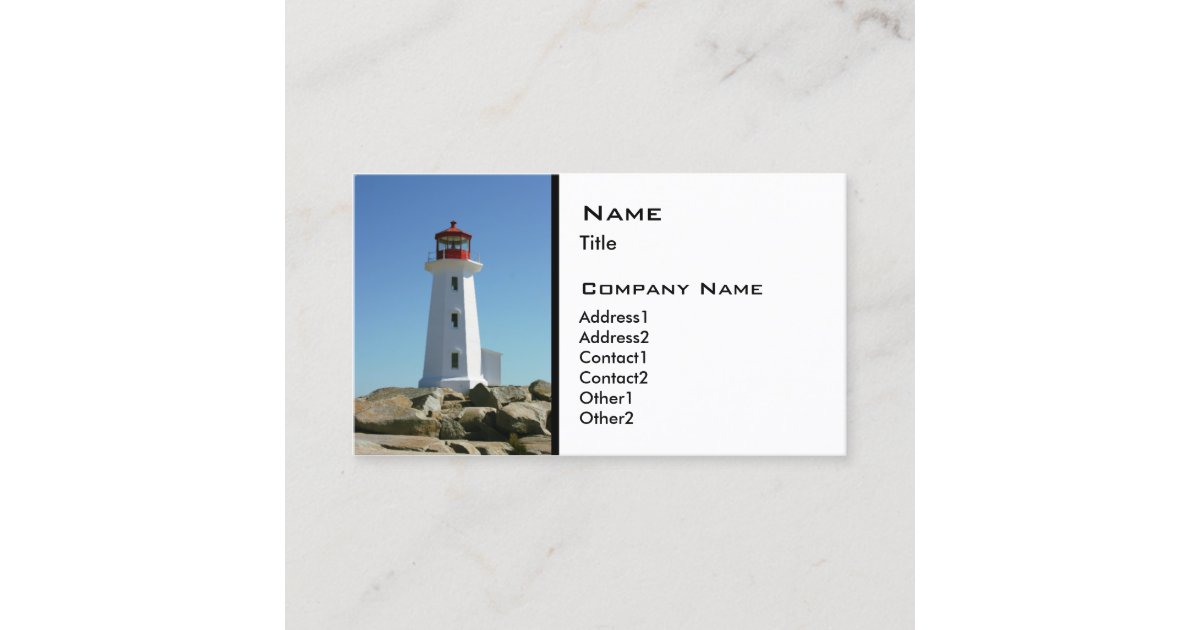 Lighthouse Business Card | Zazzle