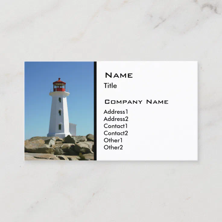 Lighthouse Business Card | Zazzle