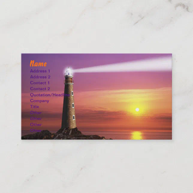 Lighthouse Business Card | Zazzle