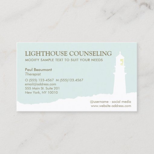 Lighthouse Business Card | Zazzle