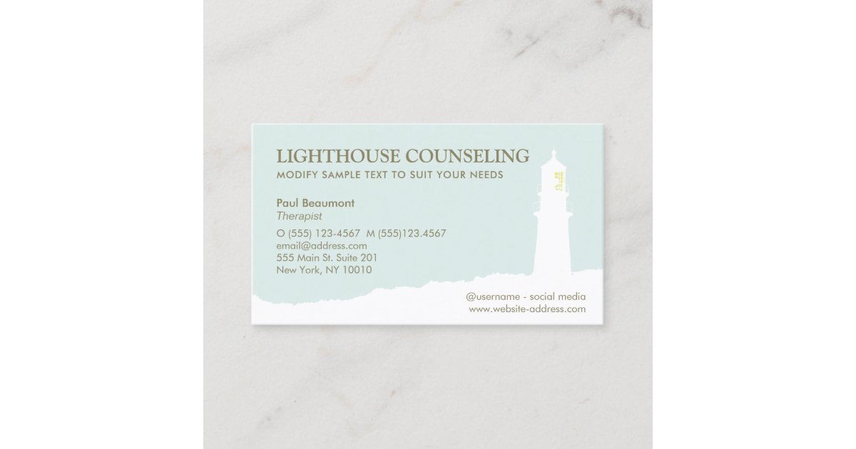 Lighthouse Business Card | Zazzle
