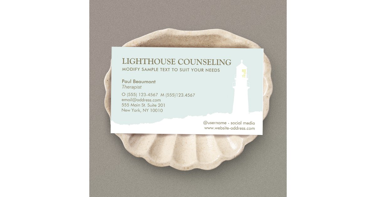 Lighthouse Business Card | Zazzle