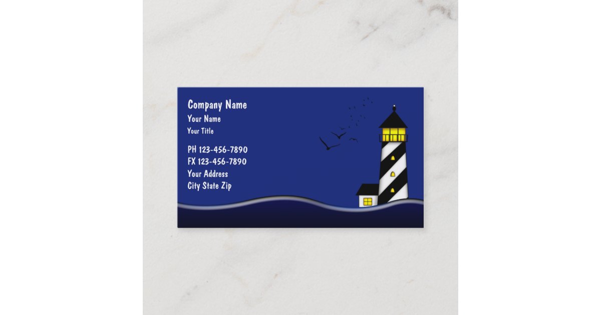 Lighthouse Business Card | Zazzle