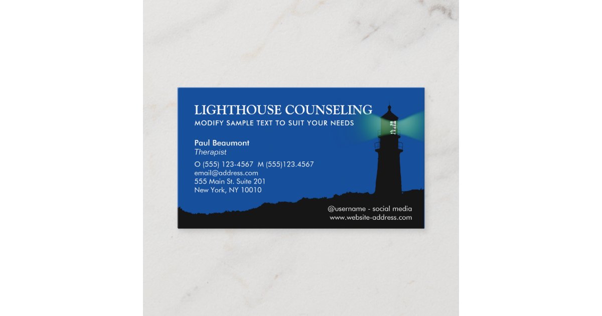 Lighthouse Business Card | Zazzle