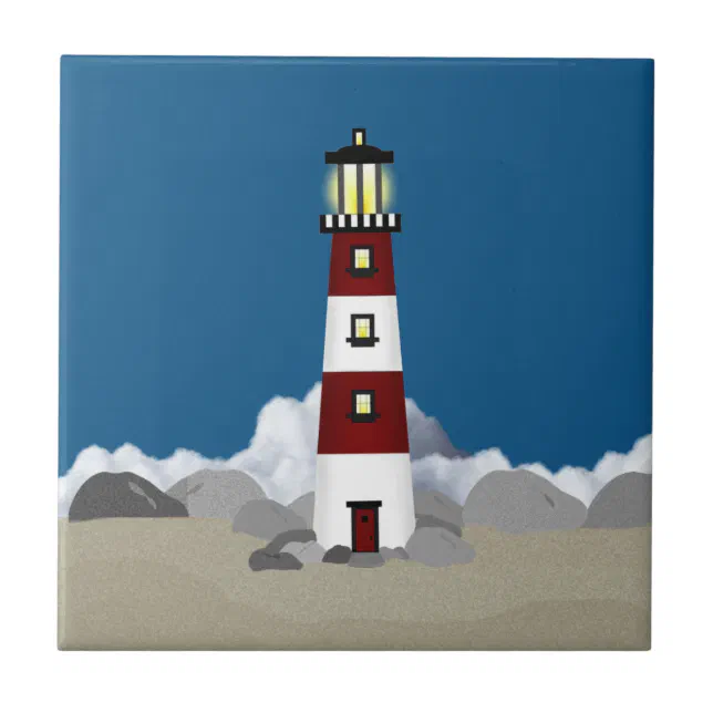Lighthouse Ceramic Tile | Zazzle