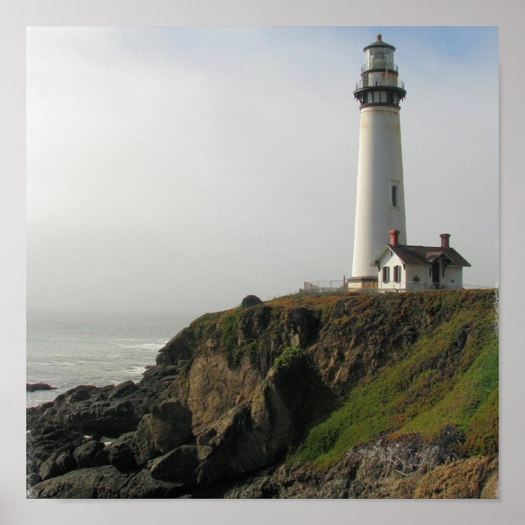 Lighthouse Cliff Poster | Zazzle