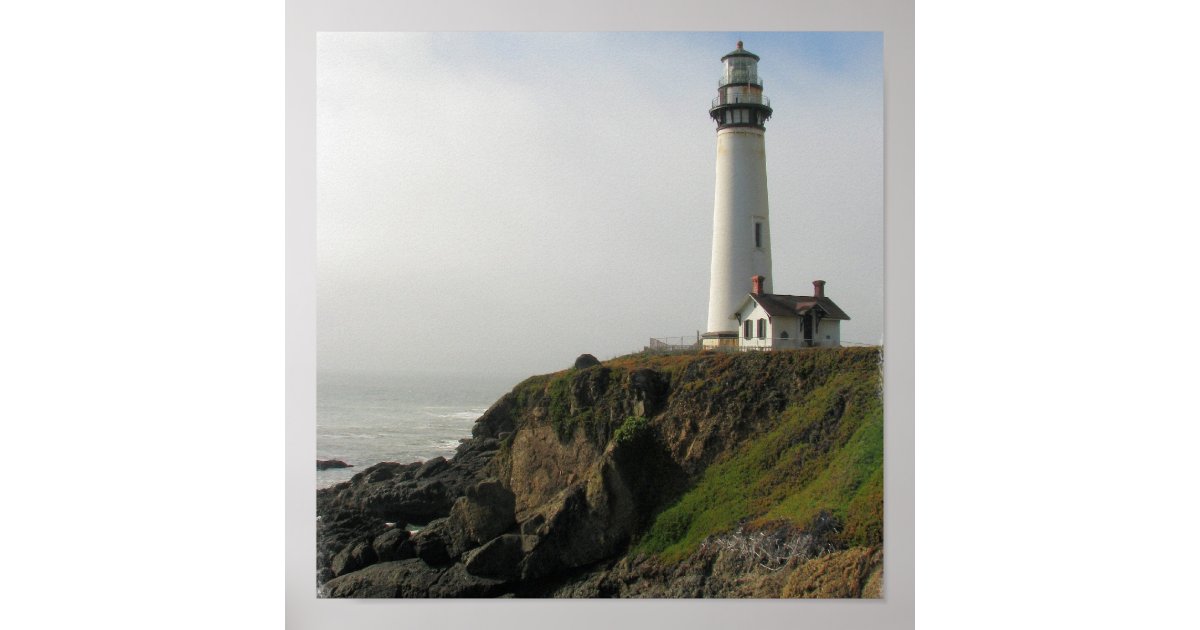 Lighthouse Cliff Poster | Zazzle