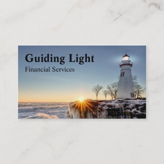 Lighthouse Financial Service Business Card | Zazzle.com
