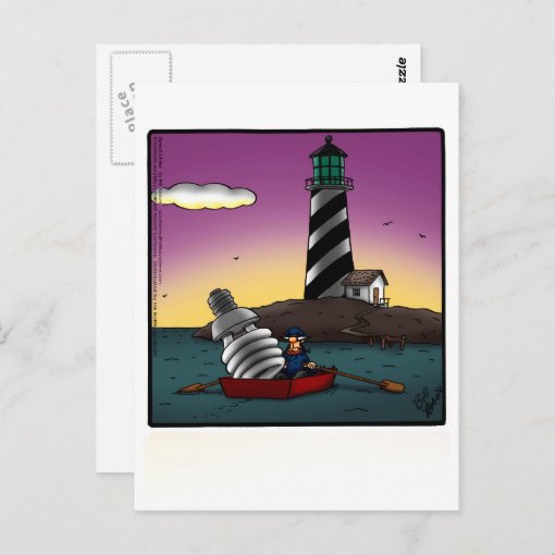 Lighthouse Humor Postcard | Zazzle
