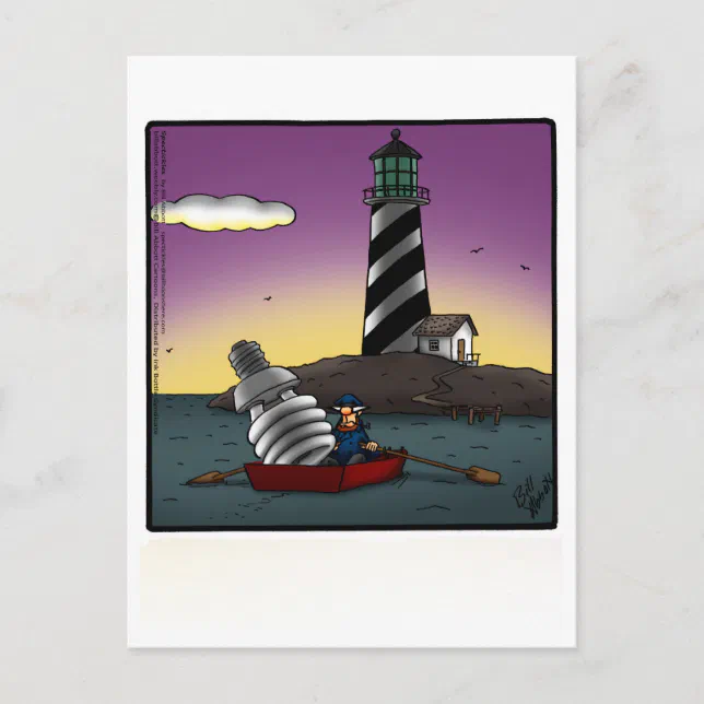Lighthouse Humor Postcard | Zazzle