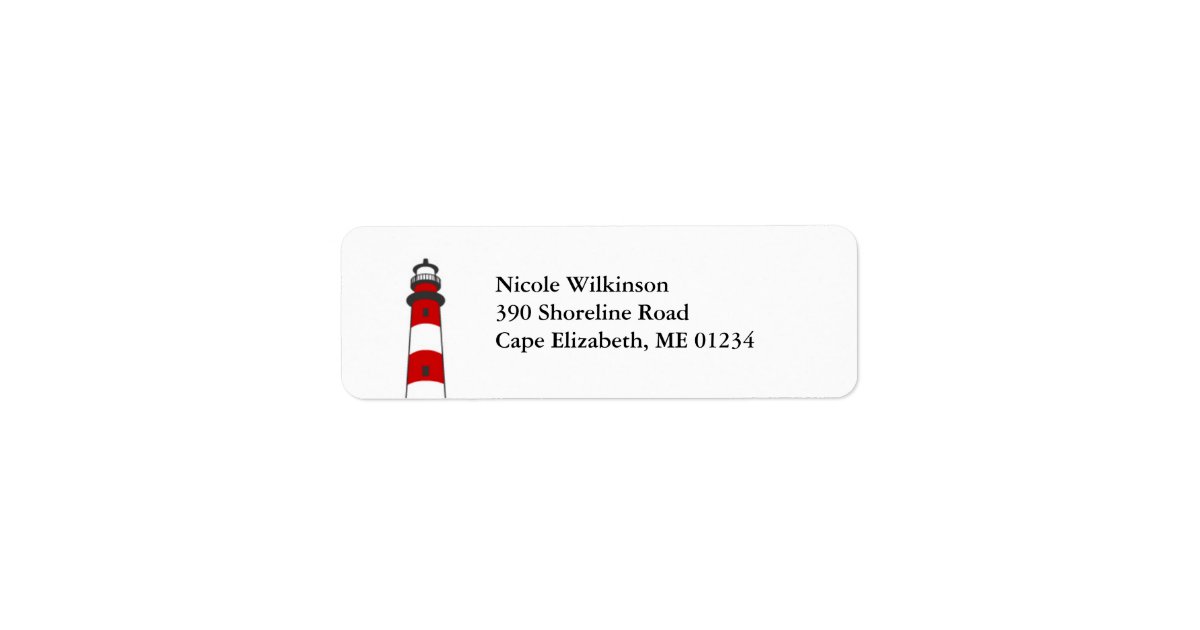 Lighthouse Label | Zazzle