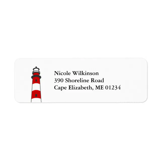 Lighthouse Label | Zazzle