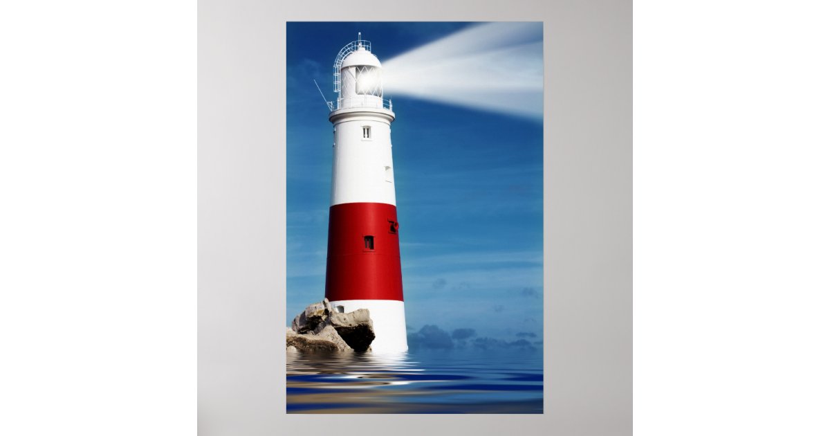 Lighthouse lookout poster | Zazzle