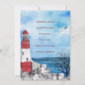 Lighthouse Nautical Wedding Invitation | Zazzle