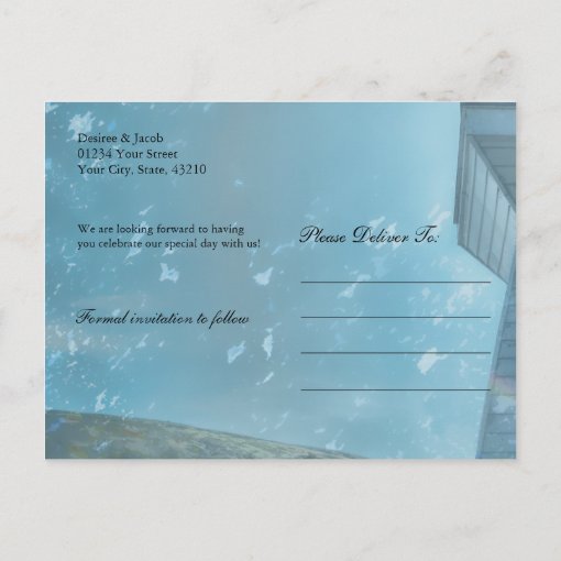 Lighthouse Ocean Blue Nautical Rustic Coastal Postcard | Zazzle