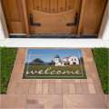 Lighthouse Personalized Door Mat | Zazzle