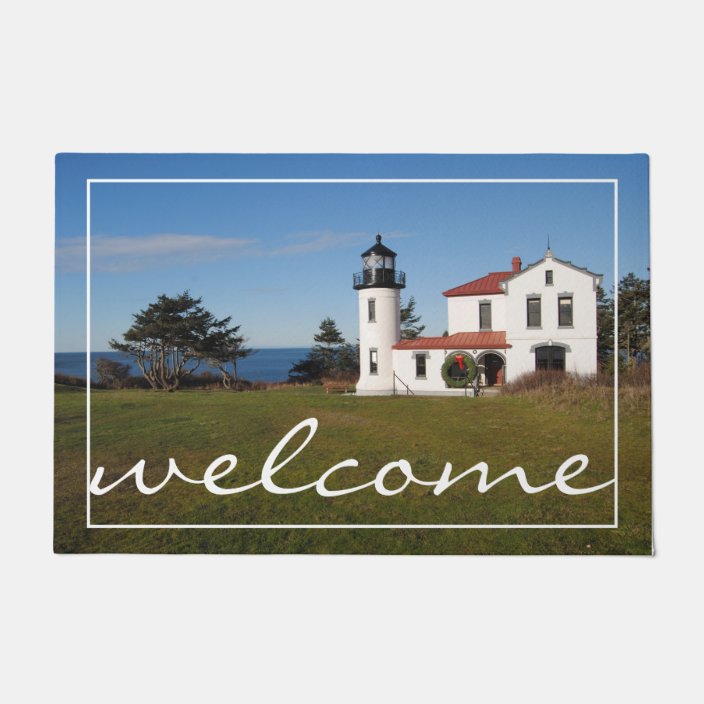 Lighthouse Personalized Door Mat | Zazzle.com