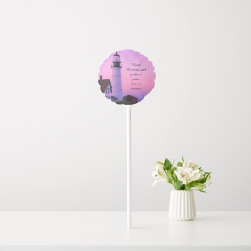 Lighthouse Pink Sky Balloon | Zazzle
