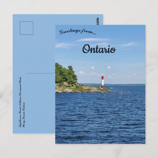 Lighthouse Point Killbear Provincial Park Ontario Postcard | Zazzle