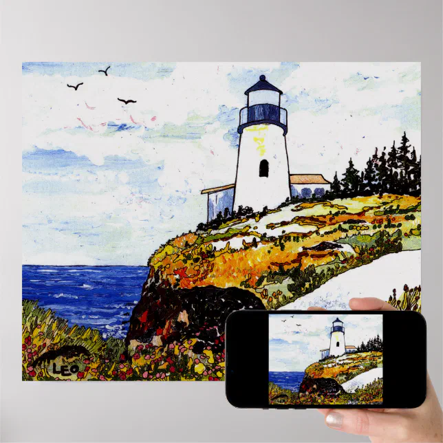Lighthouse Poster | Zazzle