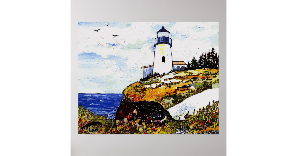 Lighthouse Poster | Zazzle