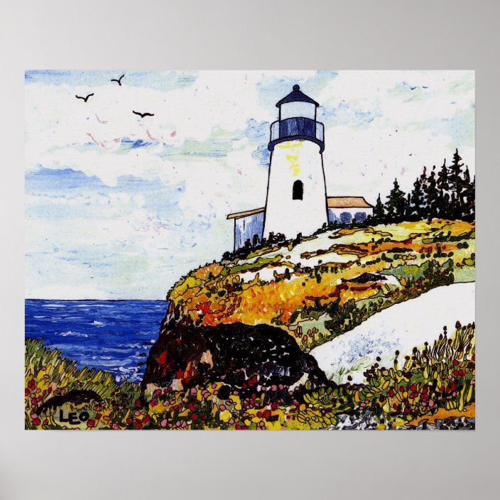 Lighthouse Poster | Zazzle.com