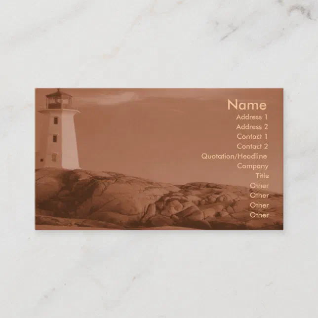Lighthouse Profile Card | Zazzle