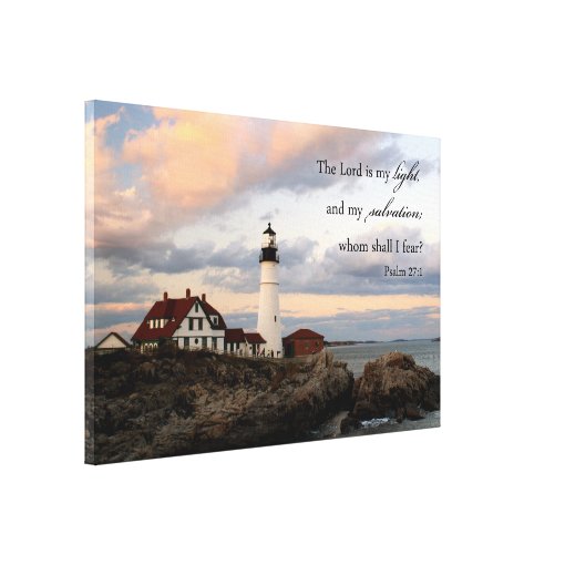 Lighthouse Scripture Wall Art Christian Home Decor | Zazzle