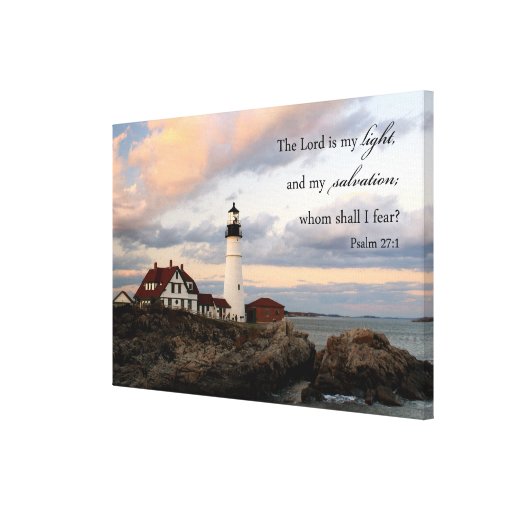 Lighthouse Scripture Wall Art Christian Home Decor | Zazzle