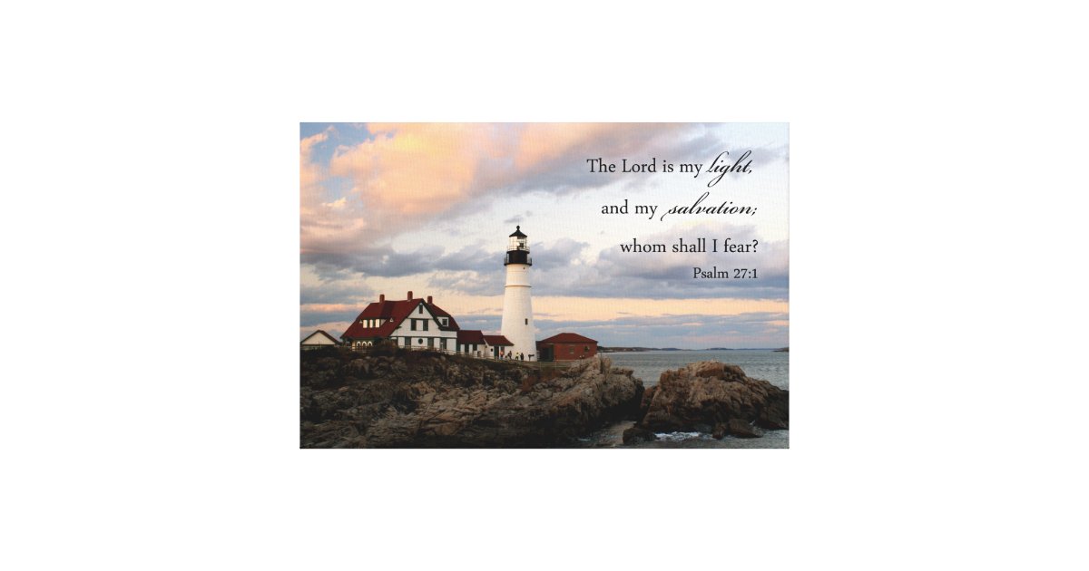 Lighthouse Scripture Wall Art Christian Home Decor | Zazzle