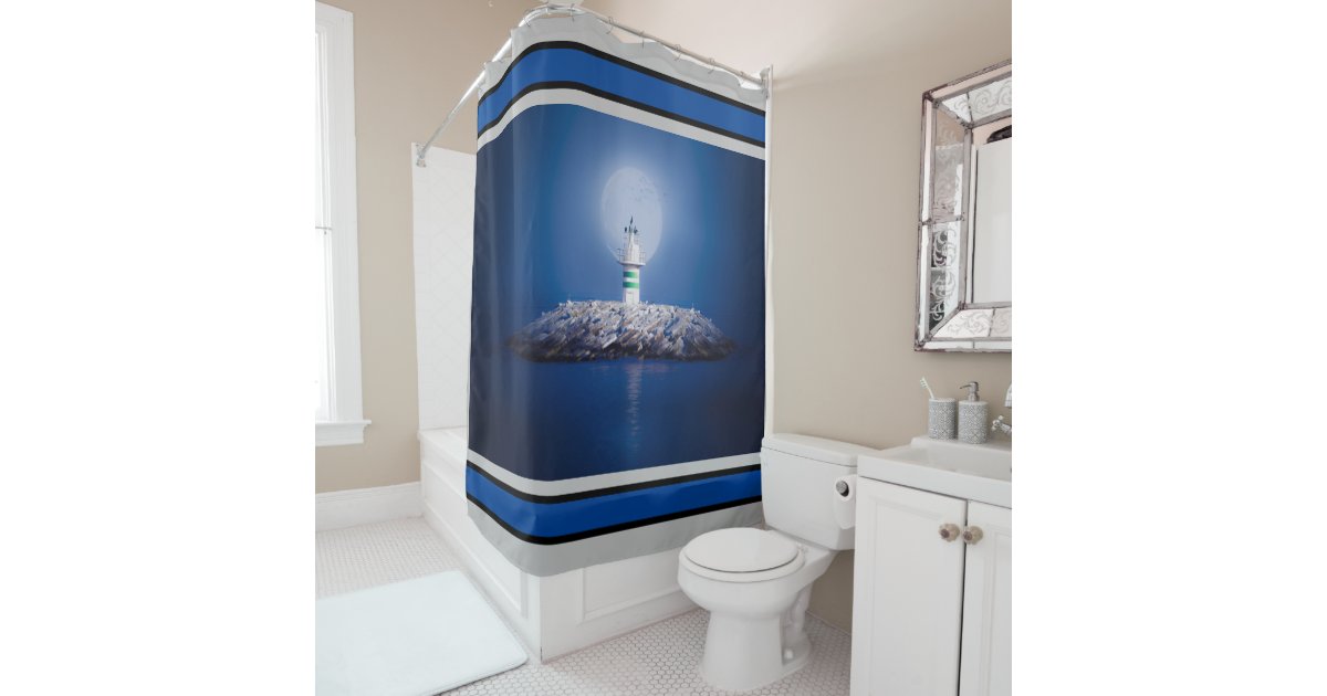 Lighthouse Shower Curtain | Zazzle