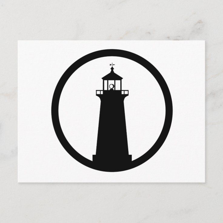 lighthouse Symbol Postcard | Zazzle