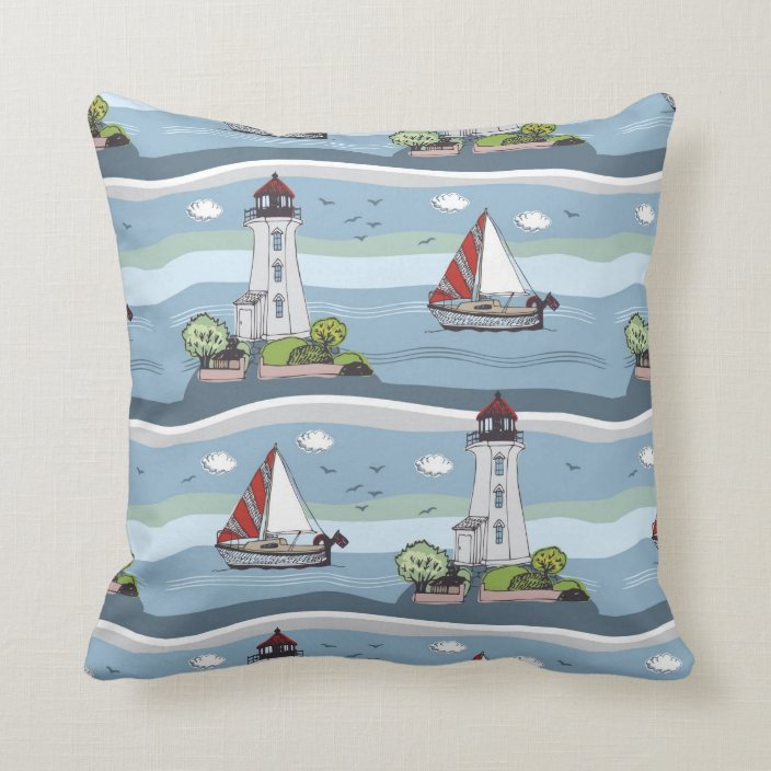 Lighthouse Throw Pillow | Zazzle.com