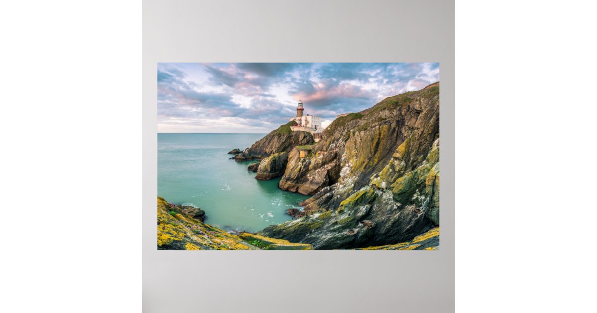 Lighthouses | Baily Lighthouse Dublin, Ireland Poster | Zazzle