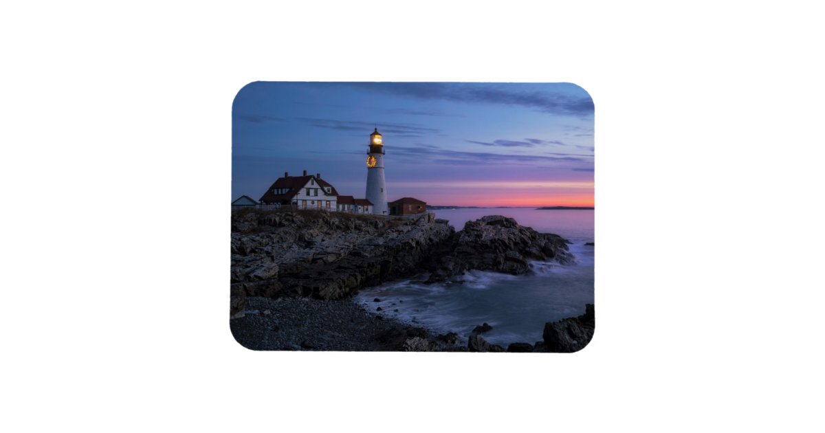 Lighthouses | Cape Elizabeth Maine Lighthouse Magnet | Zazzle
