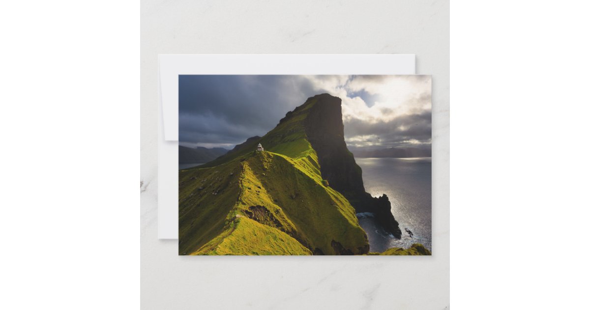 Lighthouses | Faroe Islands Denmark Thank You Card | Zazzle