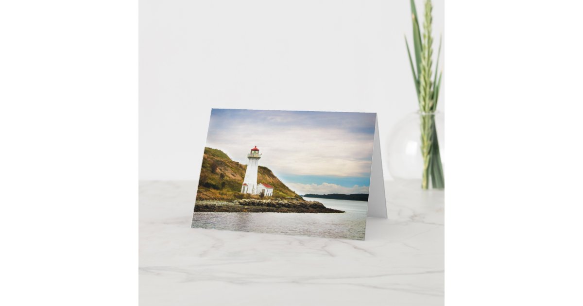 Lighthouses | Georges Island Lighthouse Card | Zazzle