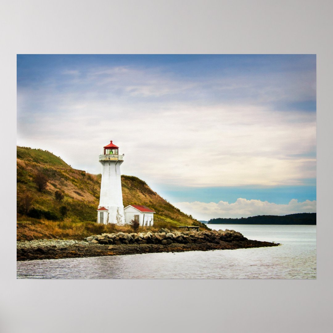 Lighthouses | Georges Island Lighthouse Poster | Zazzle