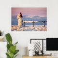 Lighthouses | Lake Michigan Lighthouse Poster | Zazzle