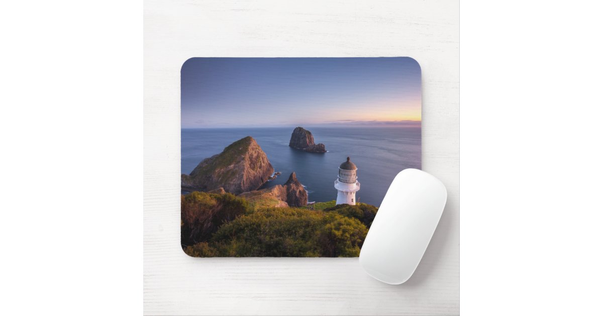 Lighthouses | Lighthouse Cape Brett New Zealand Mouse Pad | Zazzle
