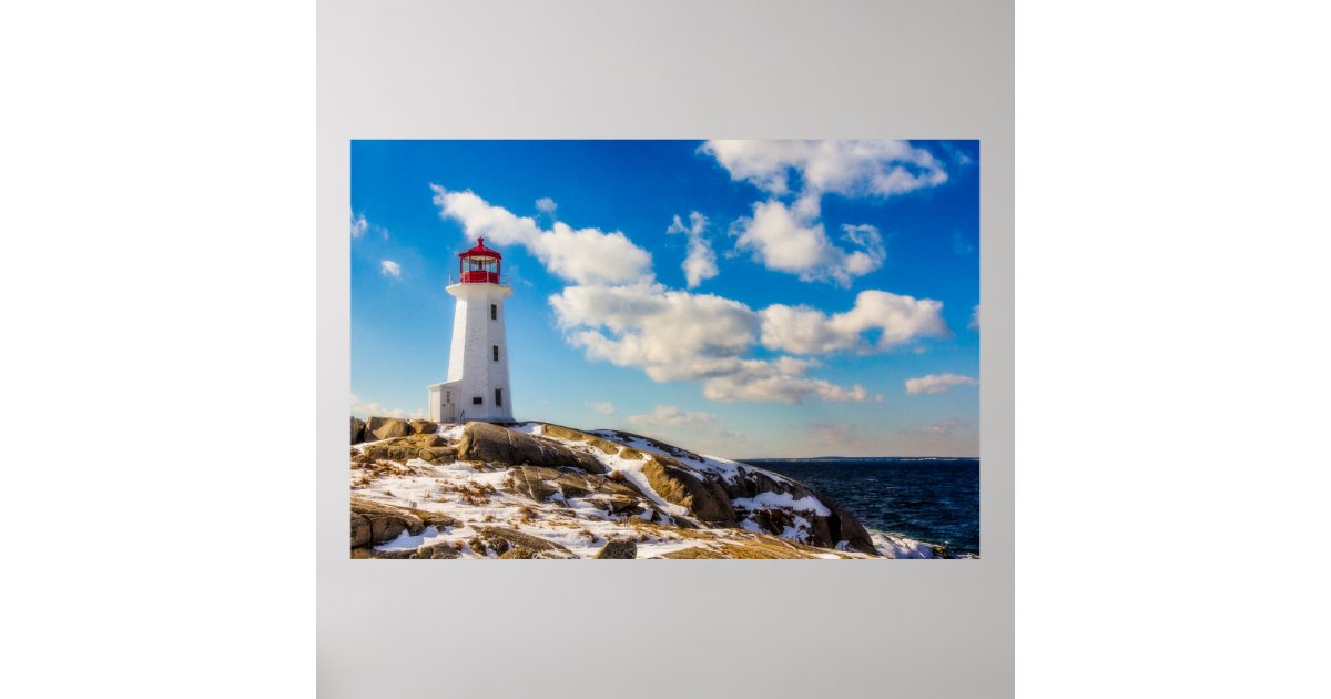 Lighthouses | Peggy's Cove Nova Scotia Poster | Zazzle