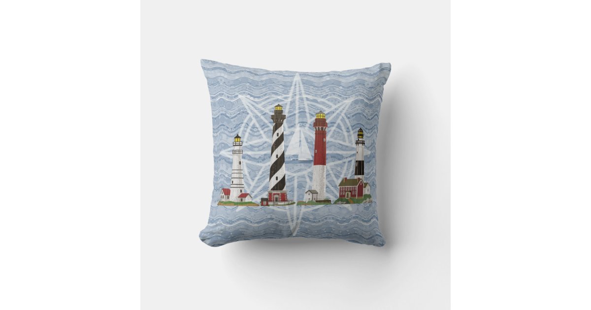"Lighthouses" Throw Pillow | Zazzle