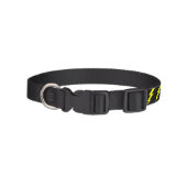 Lighting Bolt Dog Collar Black | Zazzle