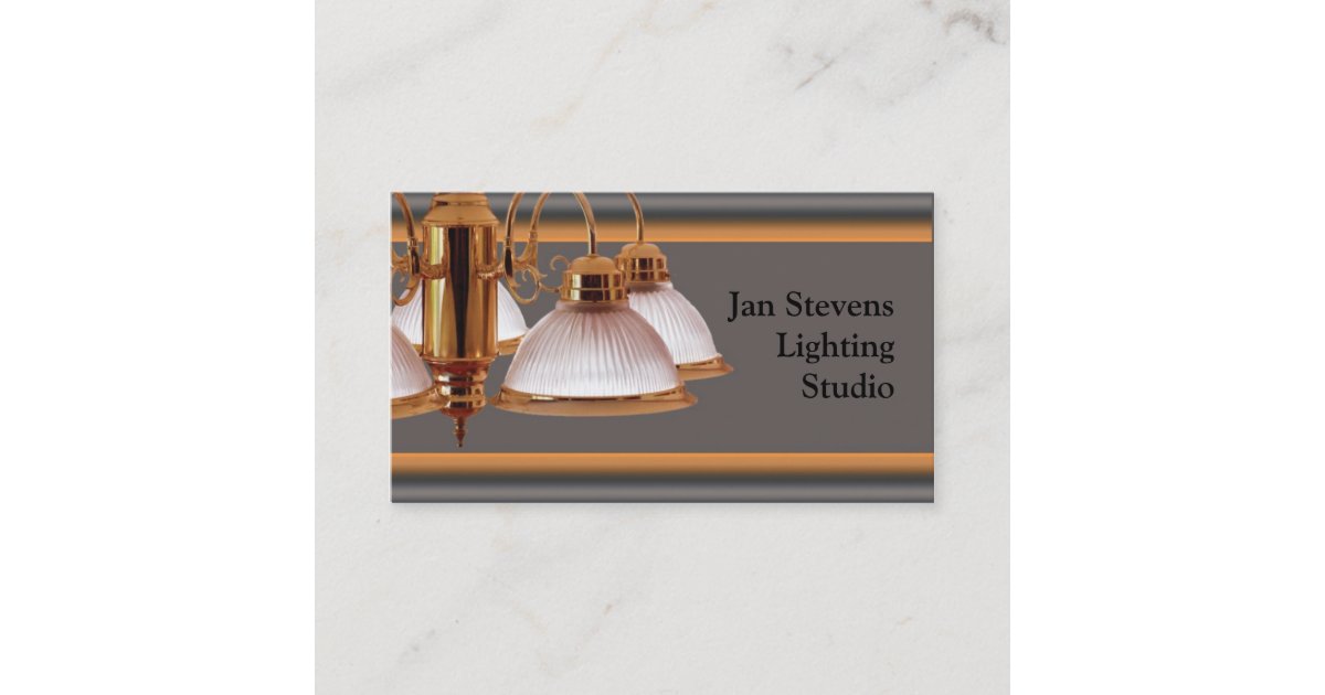 Lighting Fixtures Business Card | Zazzle