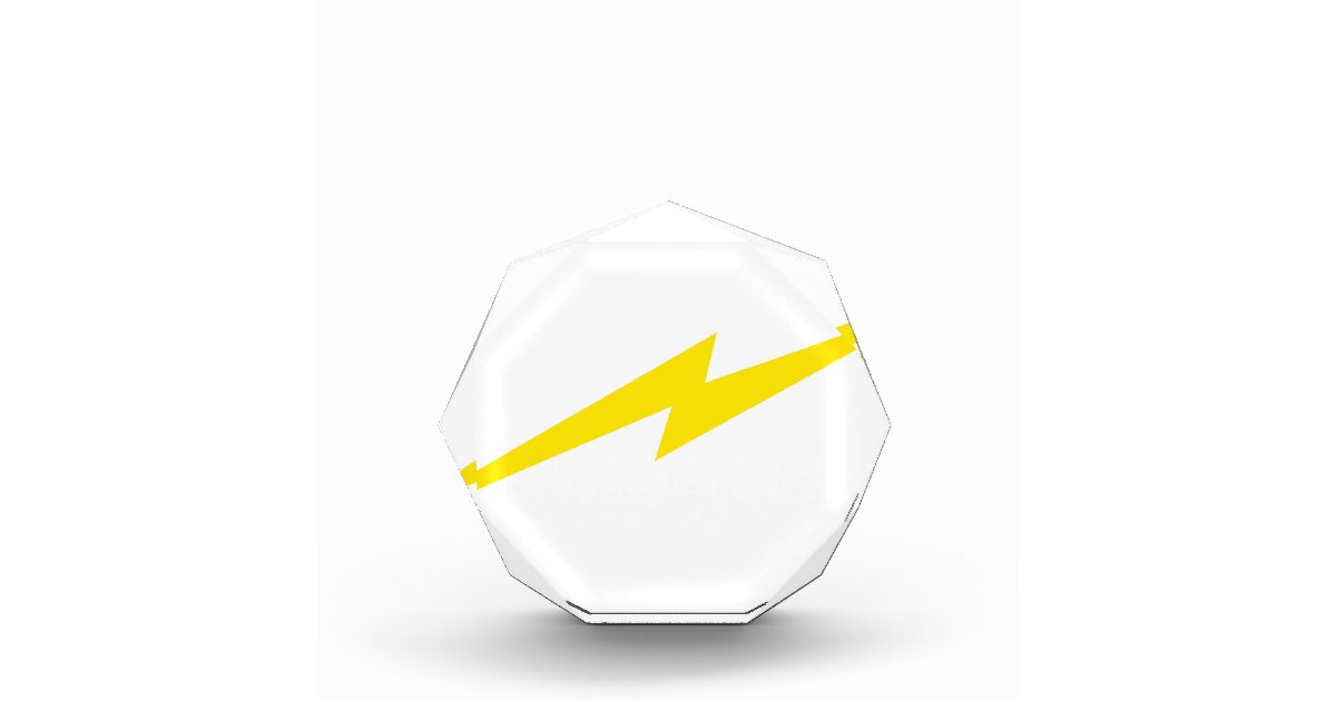 Lightning Bolt Acrylic Award | Zazzle