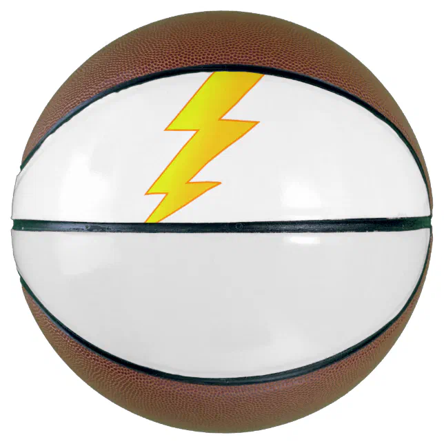 lightning bolt basketball | Zazzle