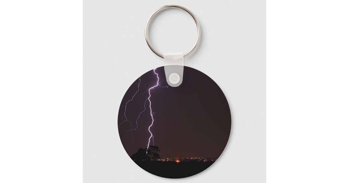 Lightning Bolt Keychain | Zazzle